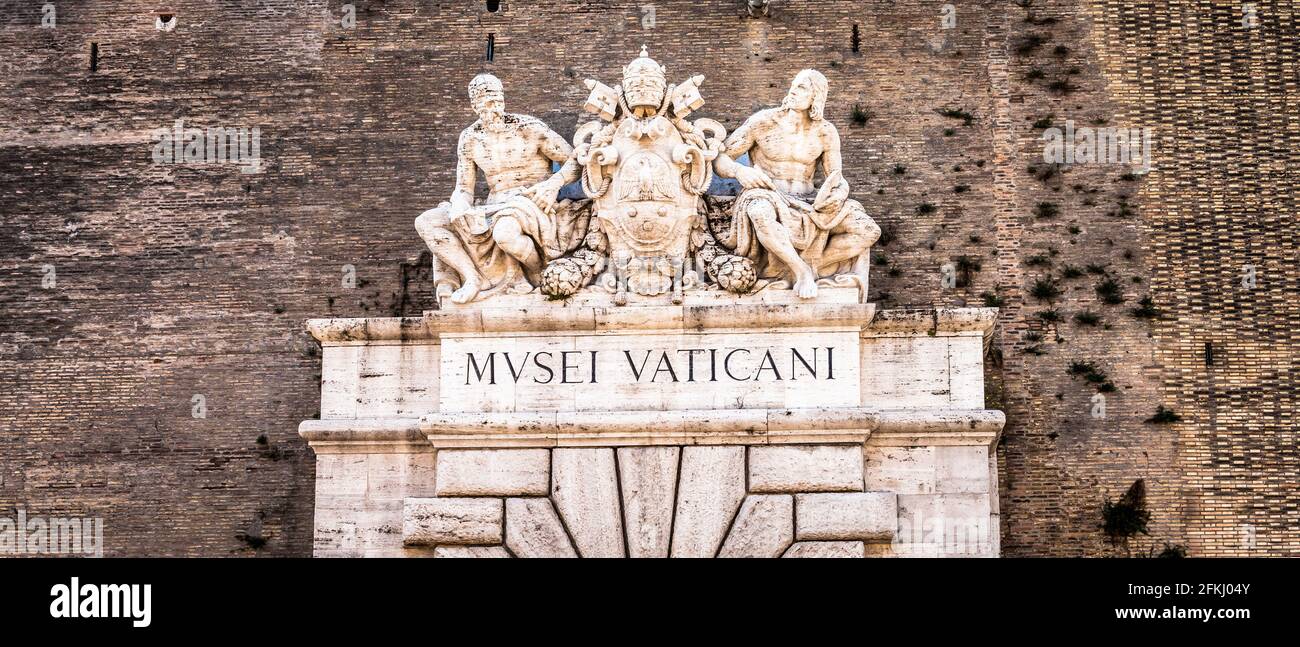 ROME, ITALY - CIRCA SEPTEMBER 2020: the famous Vatican Museum building ...