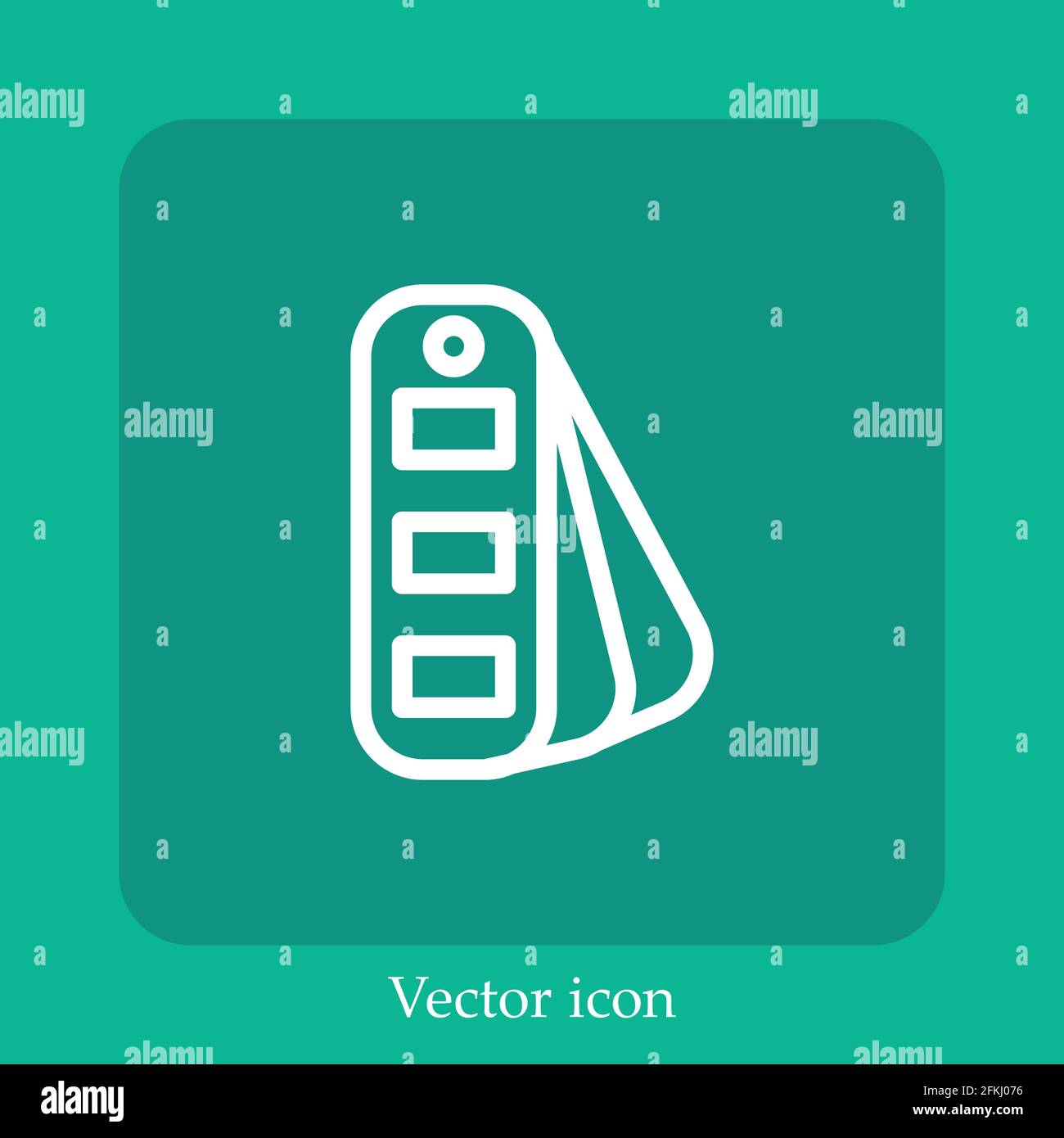 pantone vector icon linear icon.Line with Editable stroke Stock Vector ...