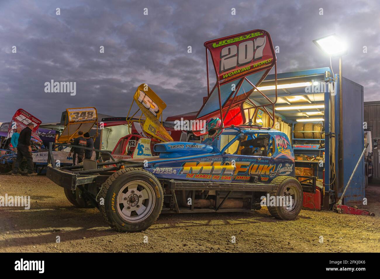 Ben Hurdmans F1 Stock Car seen here in the pits at Trackstar Racing ...