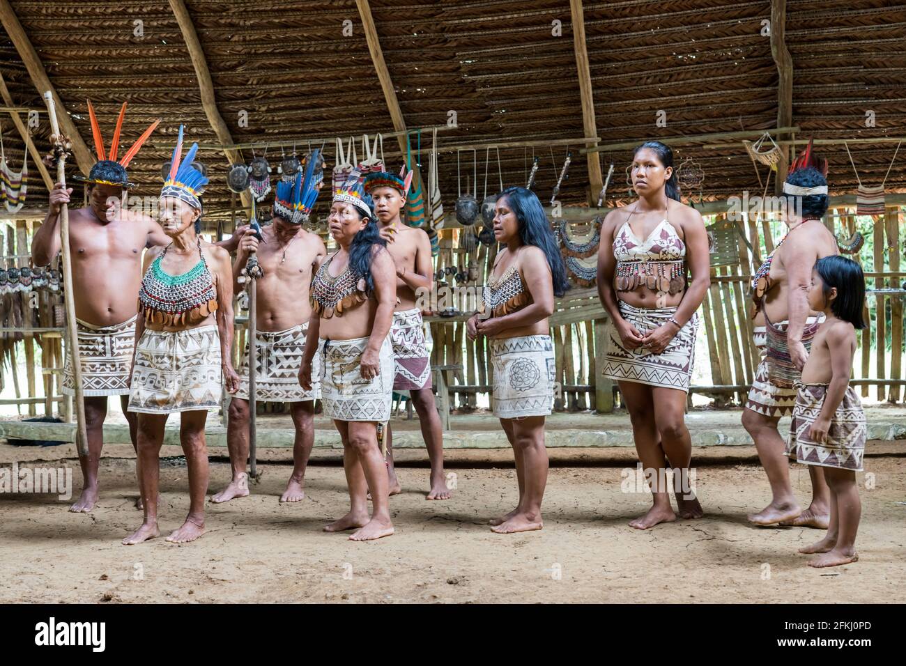 Indigenous Bora Tribe of the Peruvian Amazon Stock Photo - Alamy