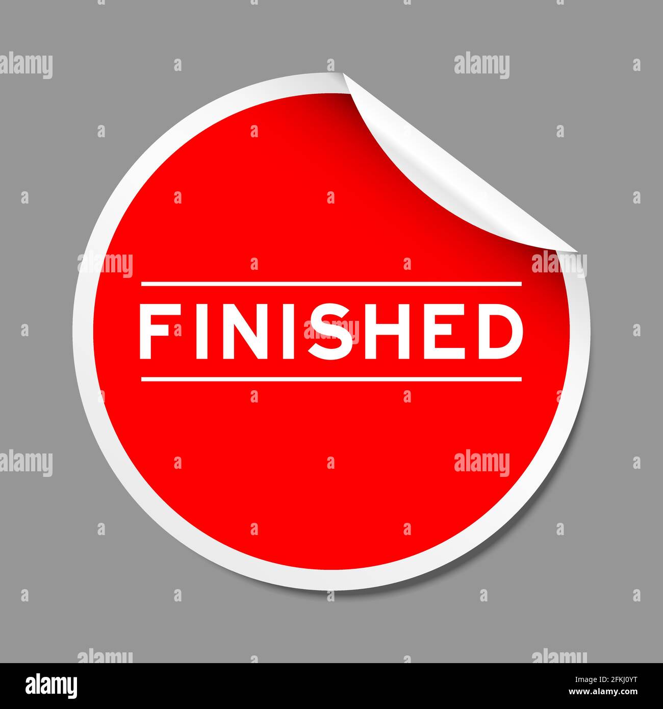 Well finished Stock Vector Images - Alamy