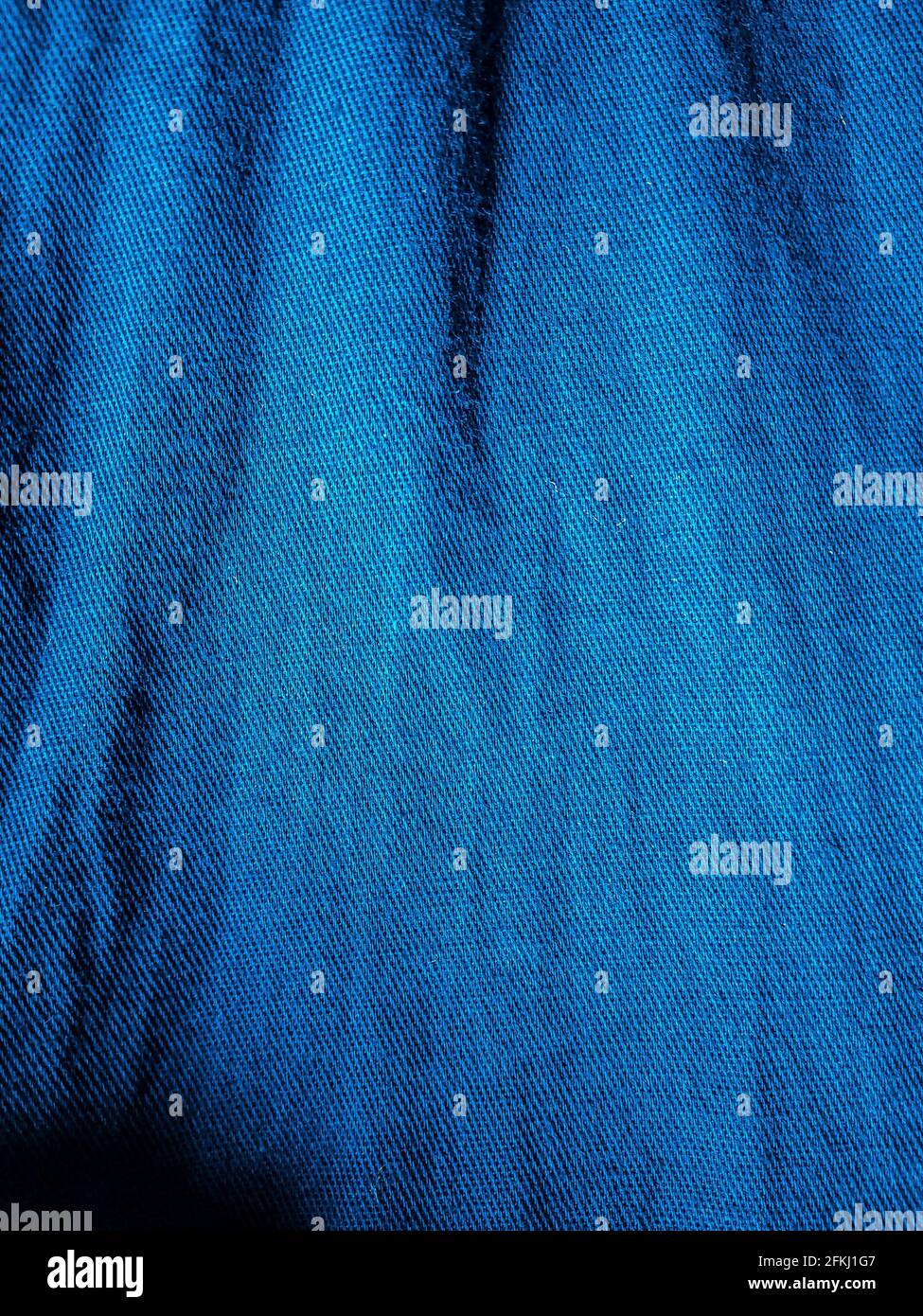 Blue cloth texture with wall texture Stock Photo - Alamy