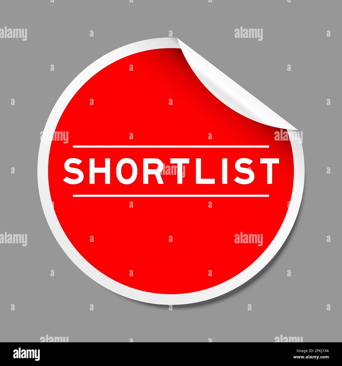 Shortlist Stock Vector Images - Alamy