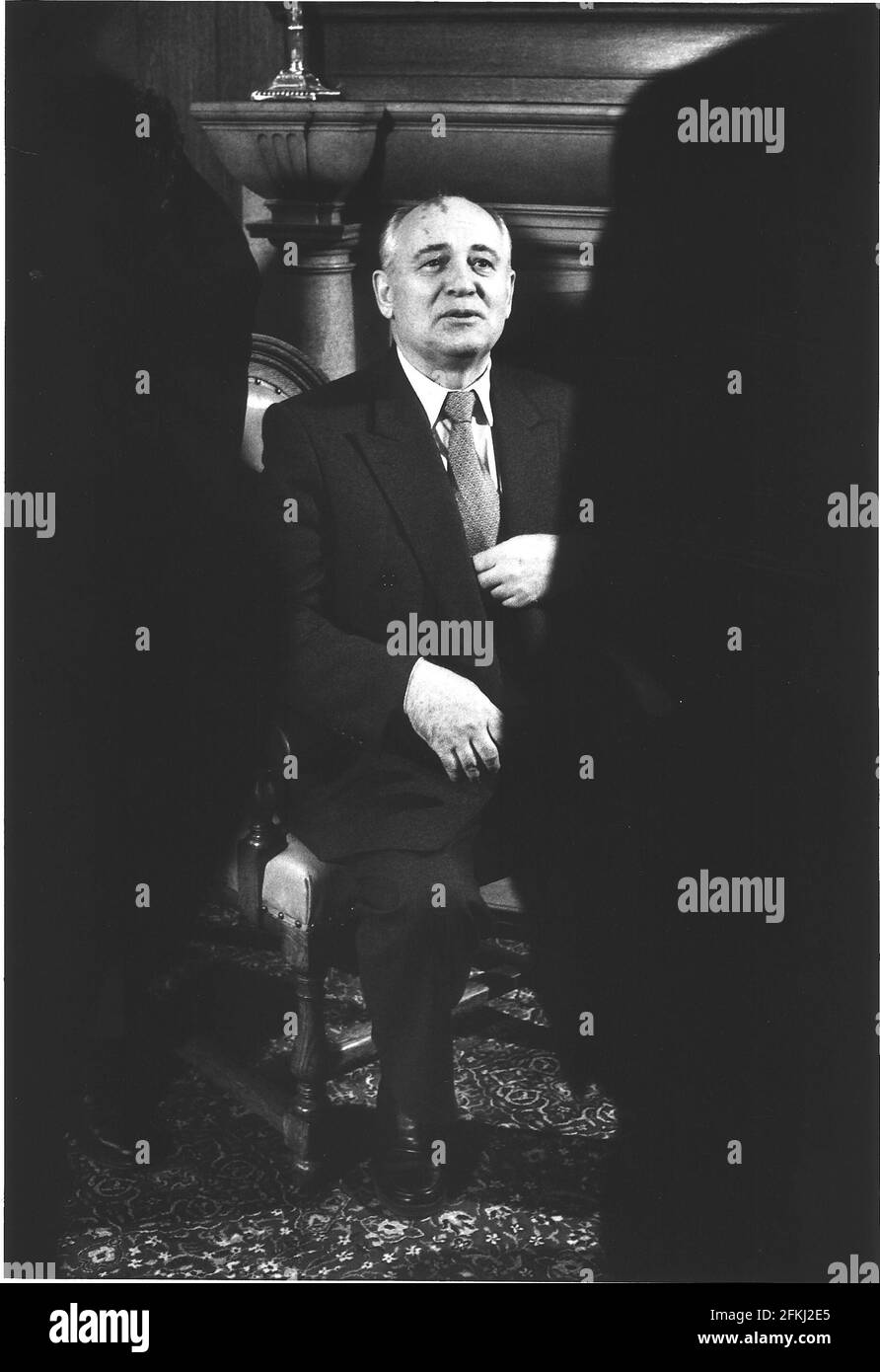 Mikhail gorbachev Black and White Stock Photos & Images - Alamy