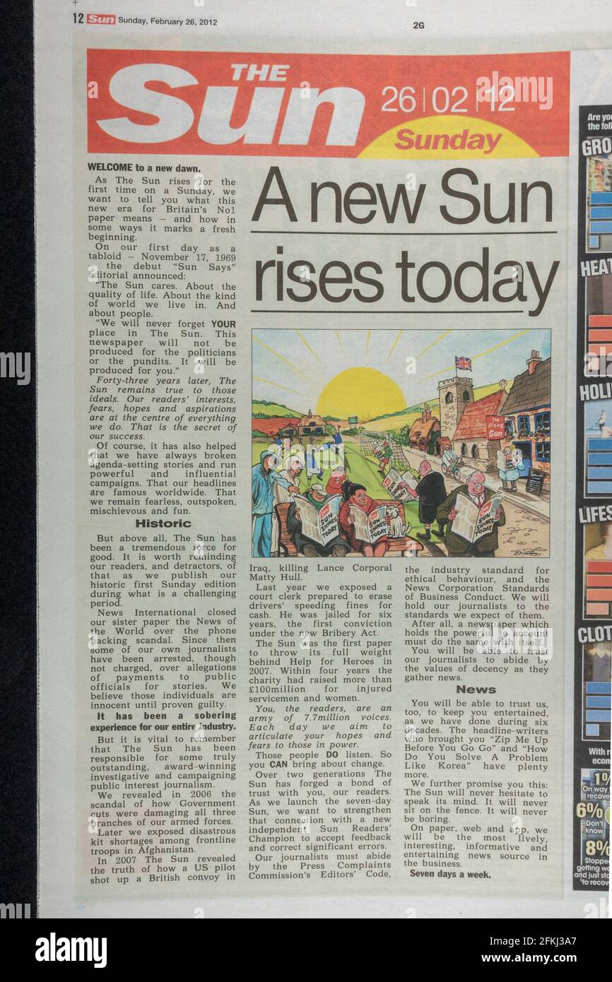 The sun newspaper headline hi-res stock photography and images - Alamy