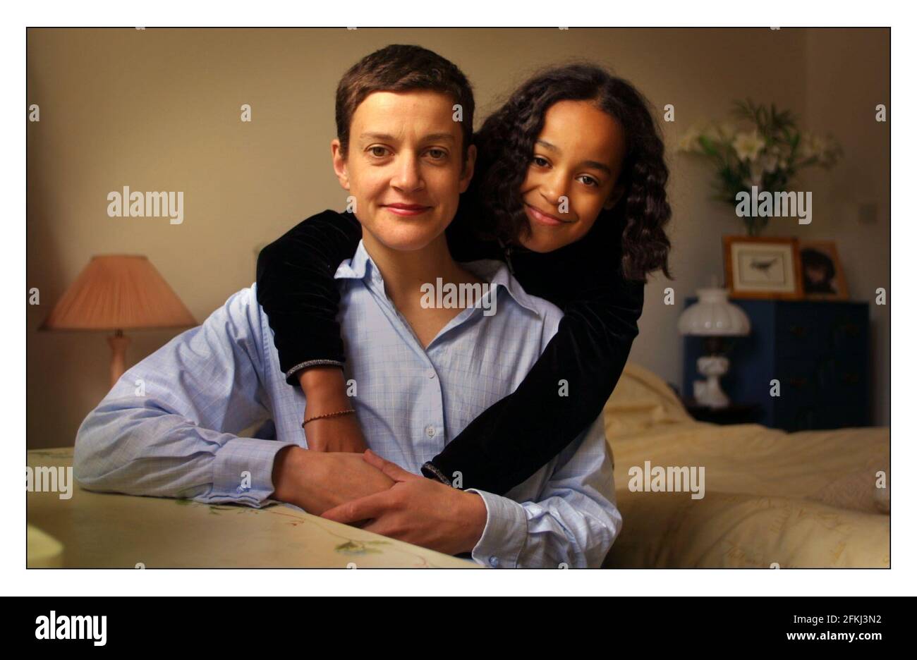 Rachael Douglas with her daughter Leda photographed at home in Richmond ...