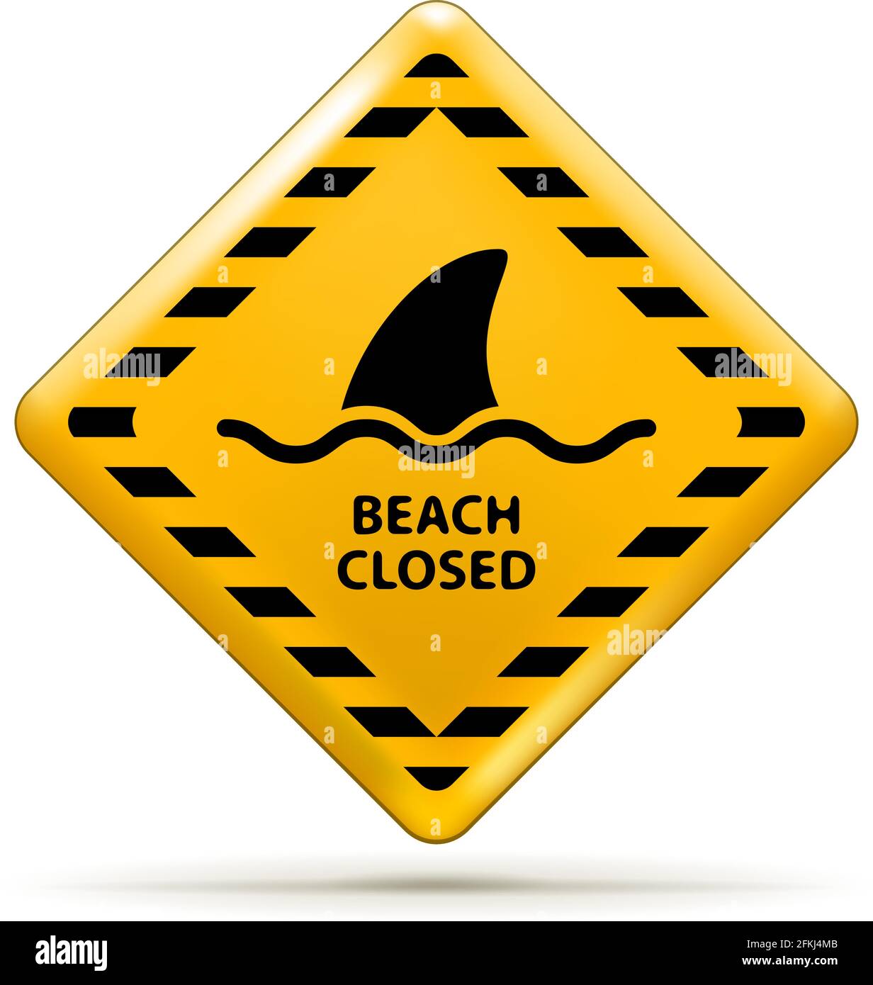 Shark Attack Beach Stock Vector Images - Alamy