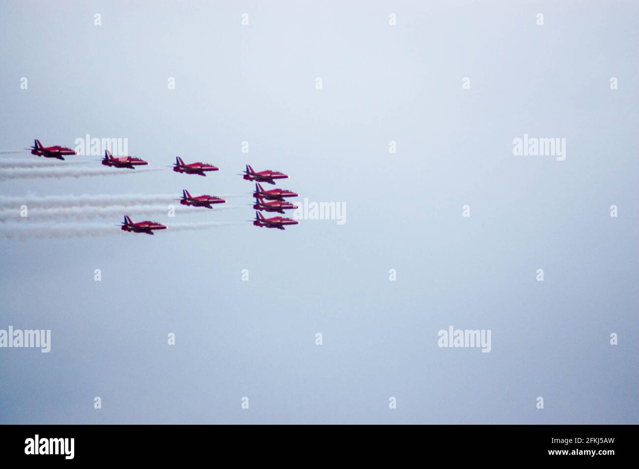 Red Arrows display team Stock Photo - Alamy