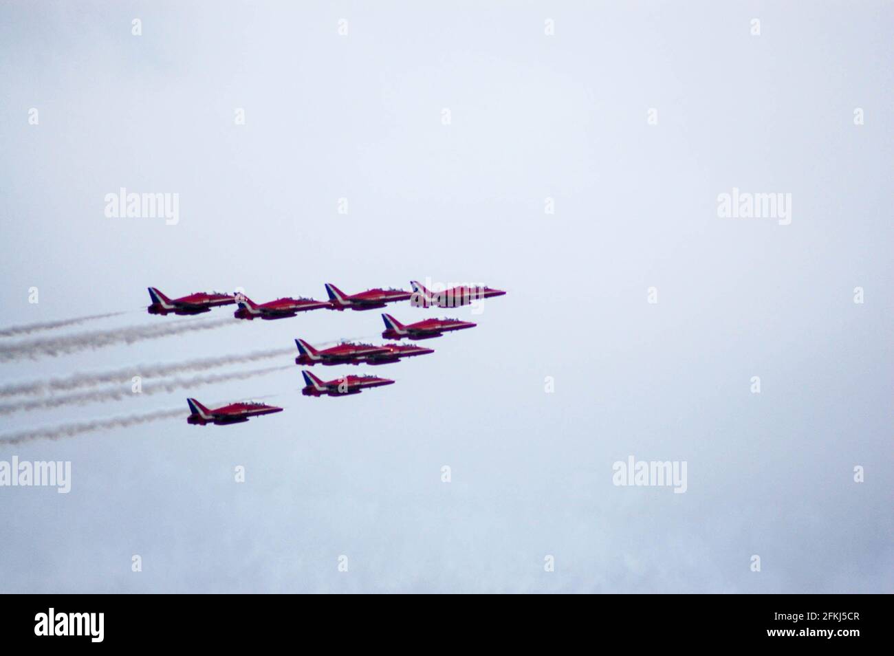 Red Arrows display team Stock Photo - Alamy