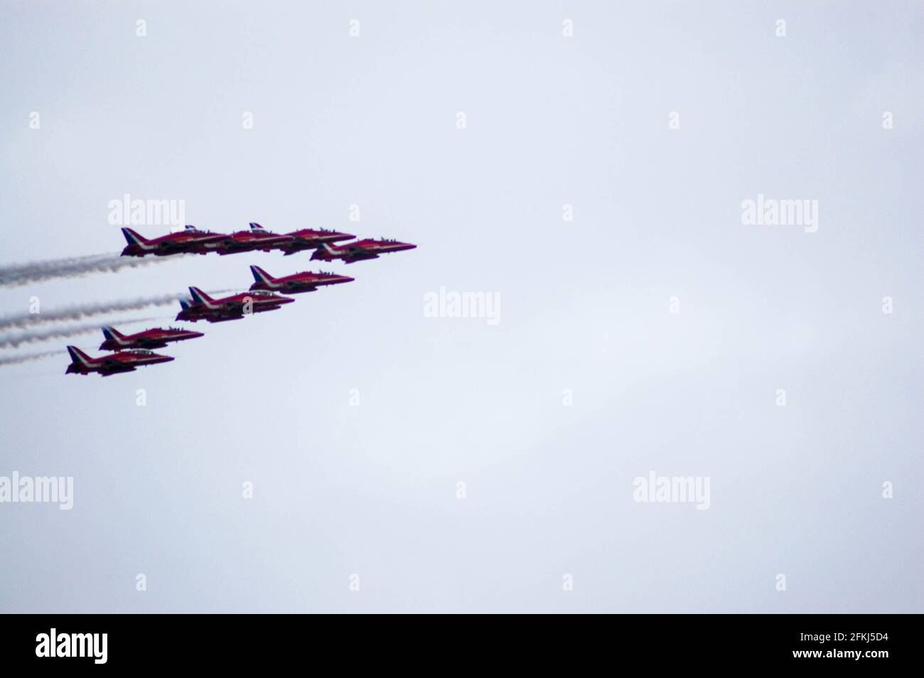 Red Arrows display team Stock Photo - Alamy