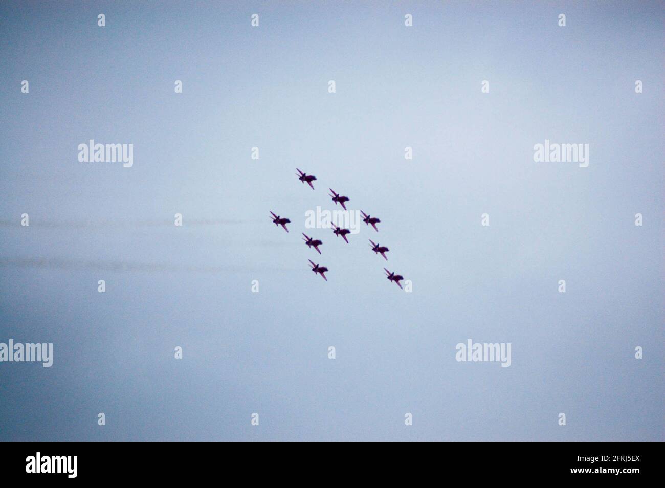 Red Arrows display team Stock Photo - Alamy