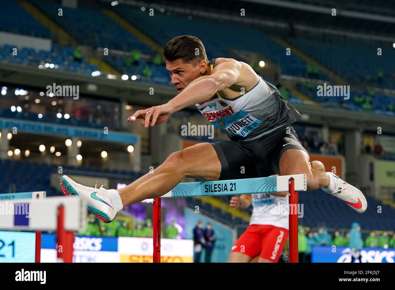 CHORZOW, POLAND - MAY 1: Erik Balnuweit of Germany competes in the ...