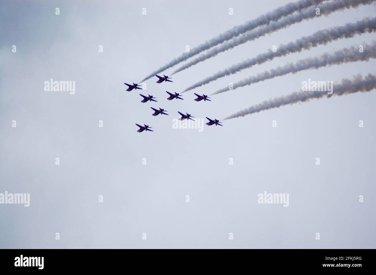 Red Arrows display team Stock Photo - Alamy