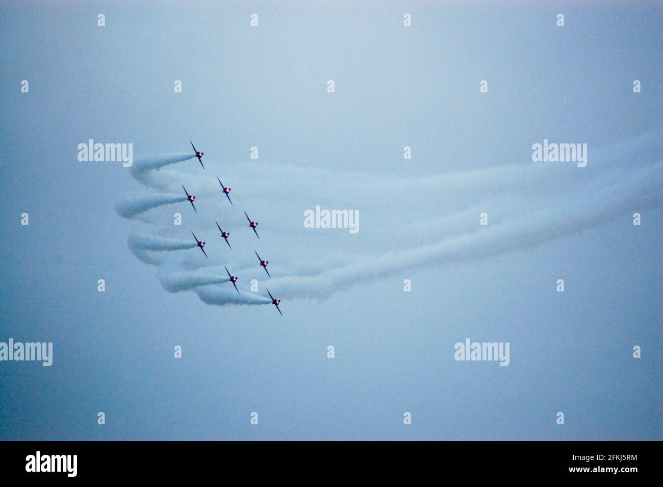 Red Arrows display team Stock Photo - Alamy