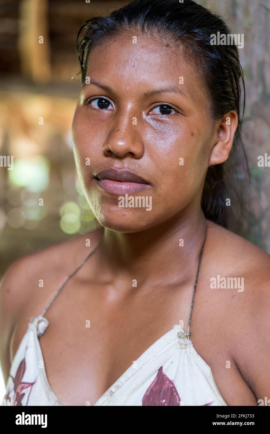 Indigenous Bora Tribe of the Peruvian Amazon Stock Photo - Alamy