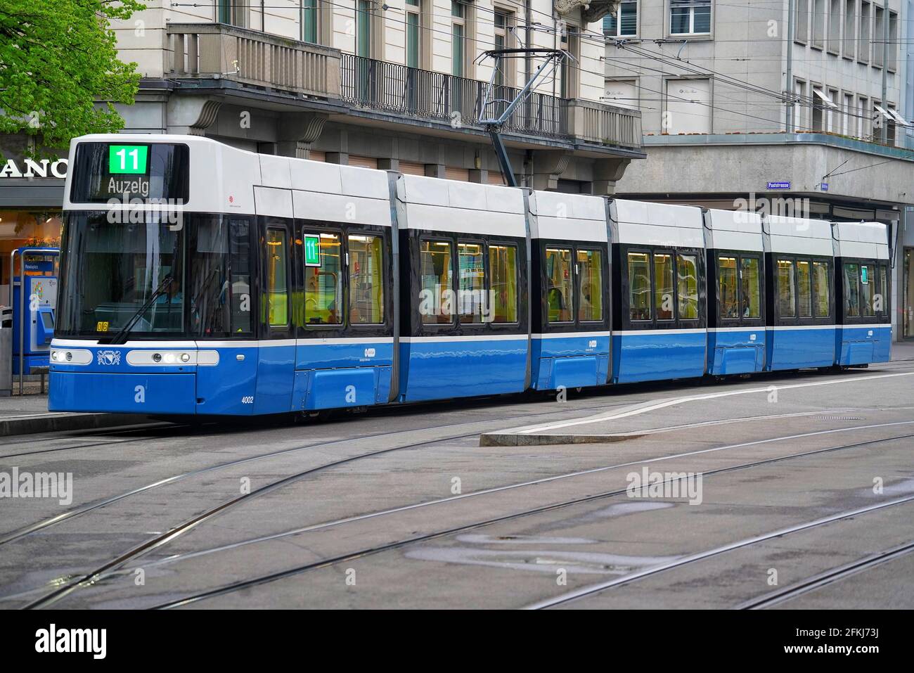 Flexity Tram Zuerich VBZ ZVV Stock Photo - Alamy