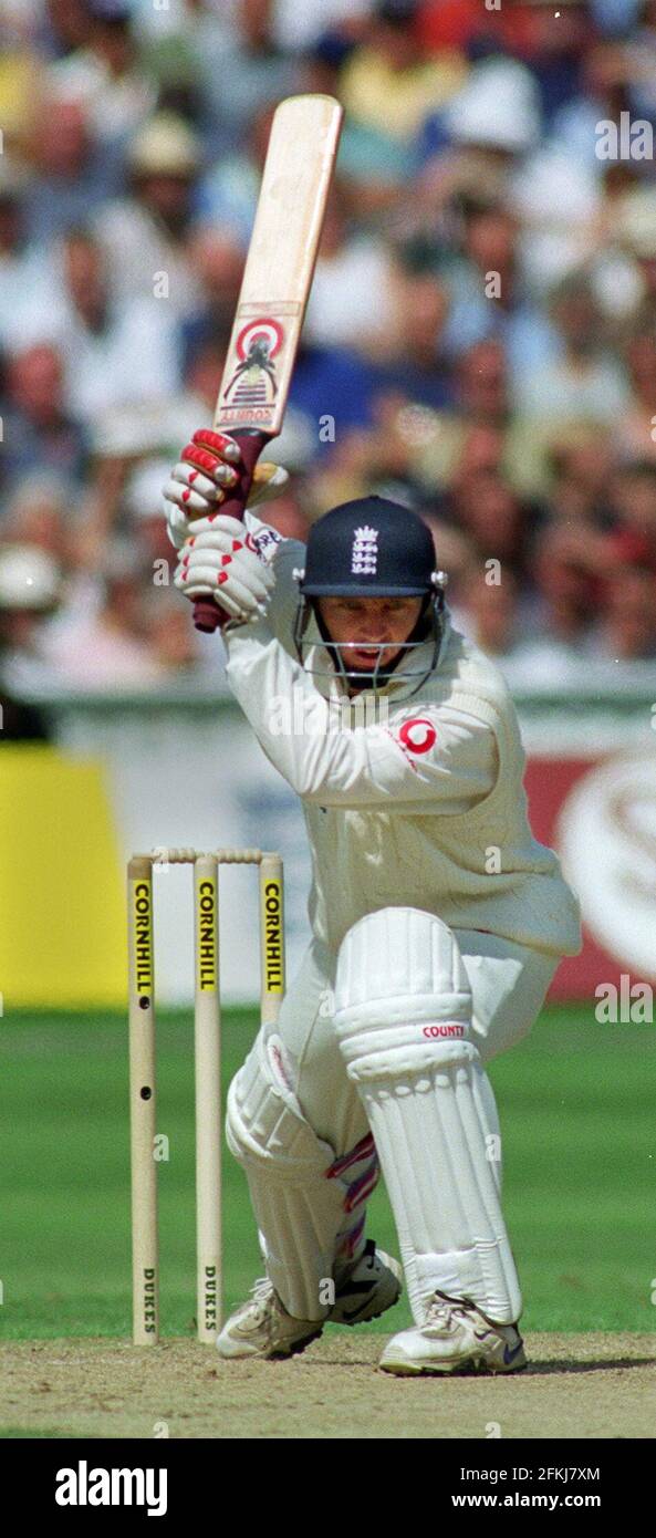 Darren Maddy swings his bat August 1999during the England v New Zealand ...