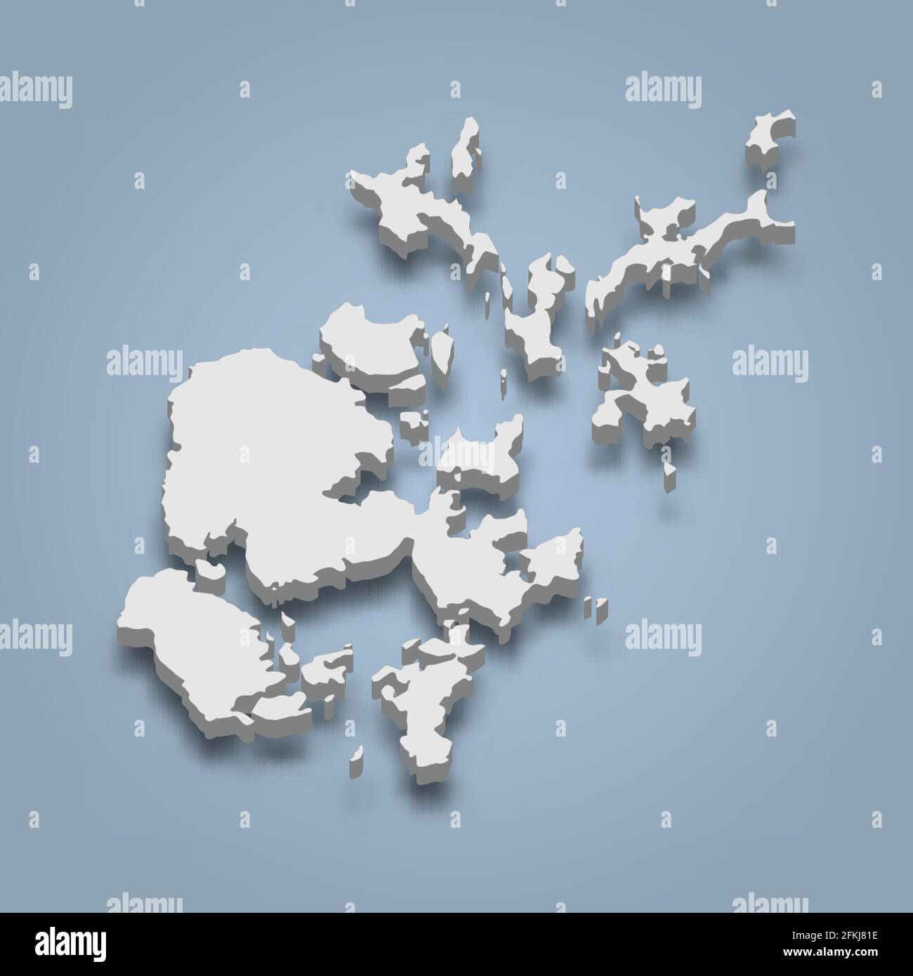 Island orkney islands map Stock Vector Images - Alamy