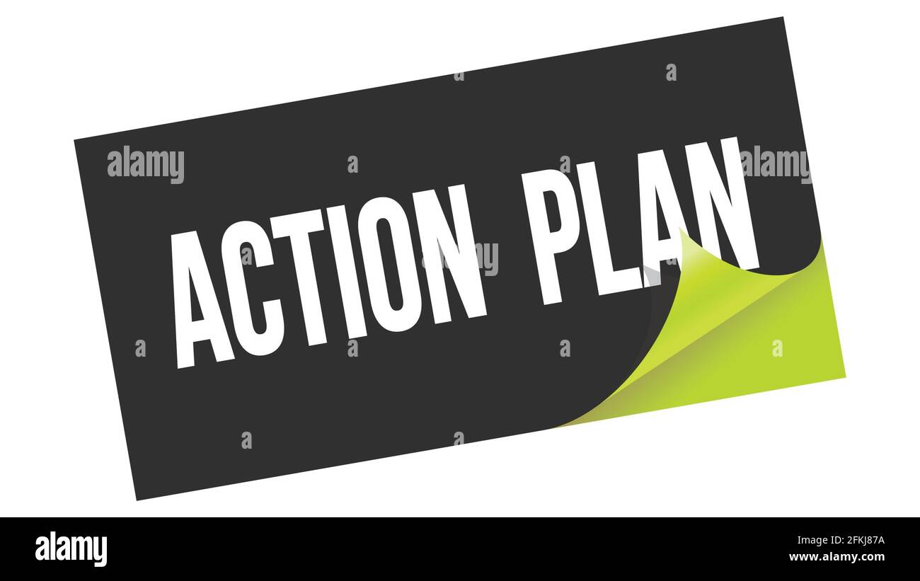 Action plan sticker hi-res stock photography and images - Alamy