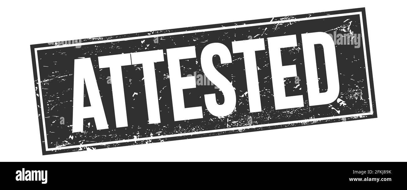 Attested stamp Black and White Stock Photos & Images - Alamy