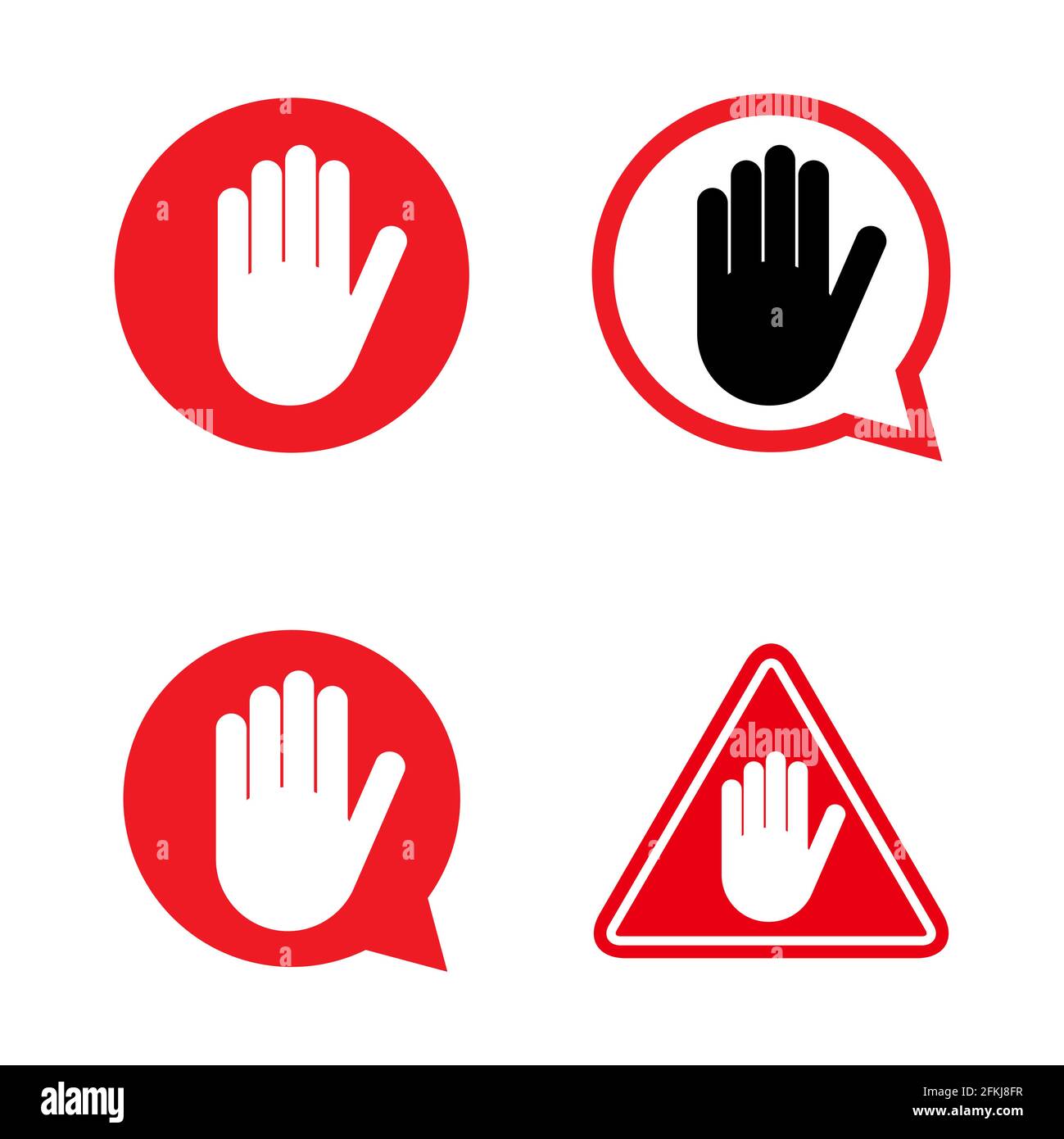 Warning Symbols Hand