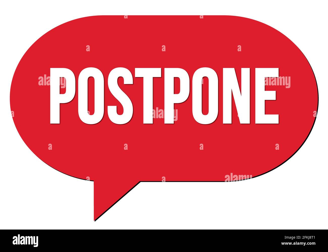 Postpone word Cut Out Stock Images & Pictures - Alamy