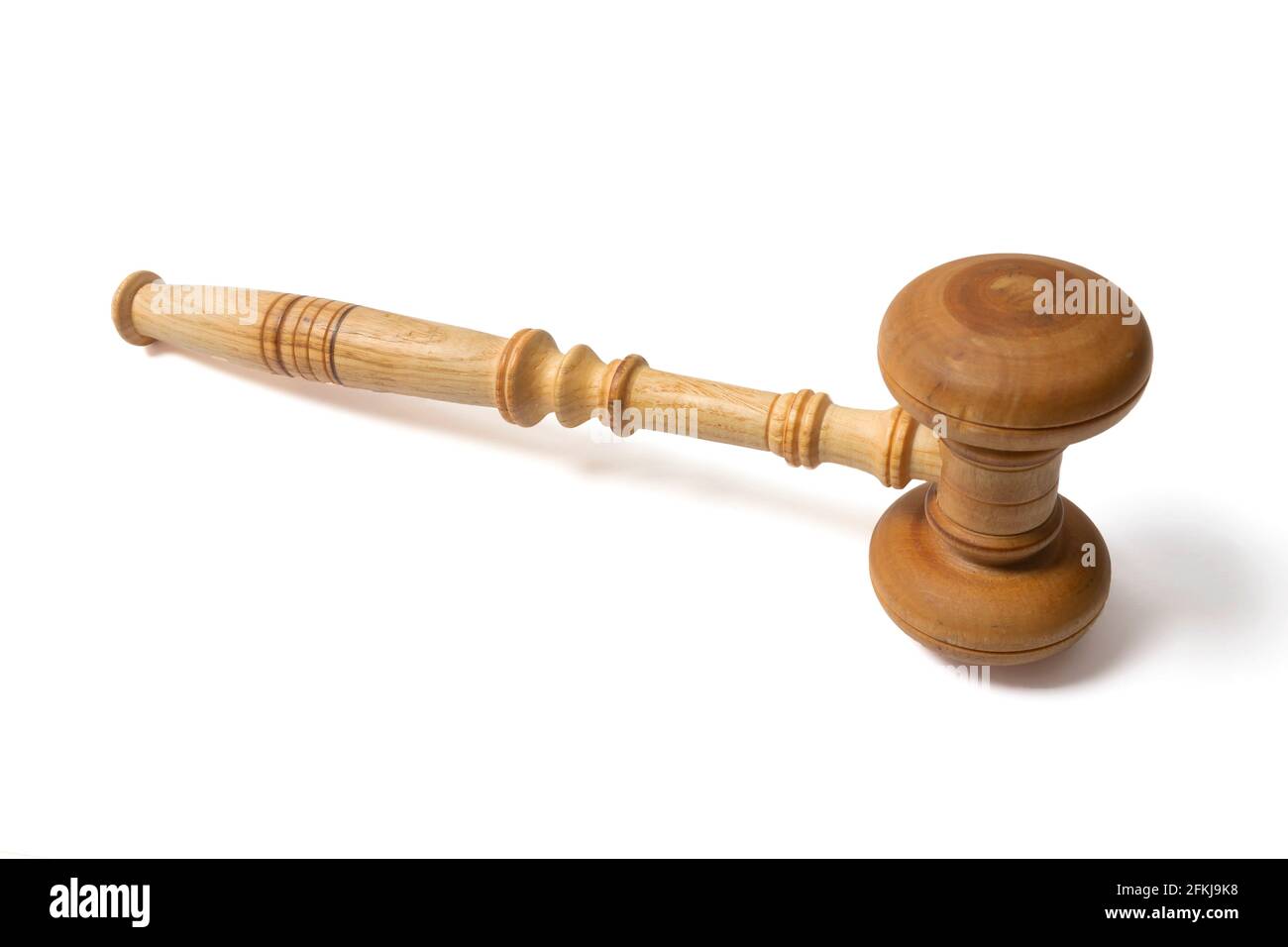 Gavel isolated on white Stock Photo - Alamy