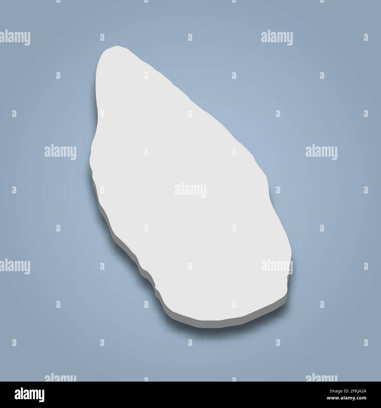 3d isometric map of Sandwip is an island in Bangladesh, isolated vector ...