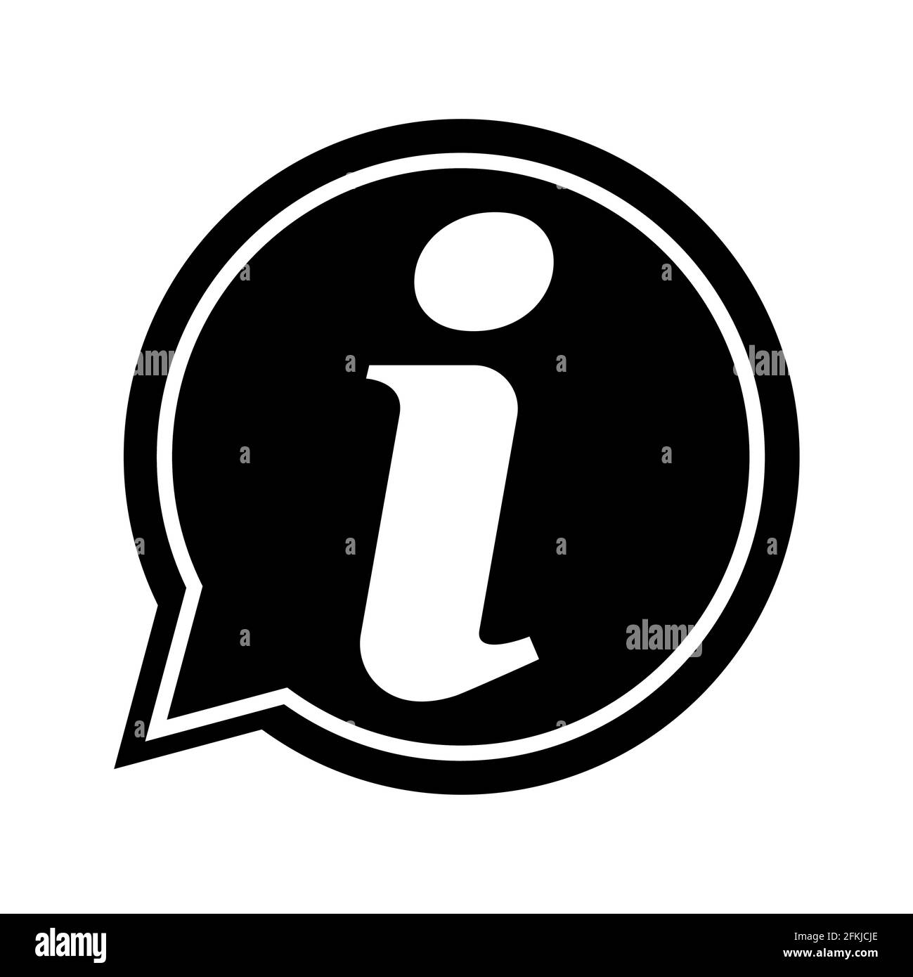 Information help icon, helpdesk info bubble desk. Vector sing isolated ...