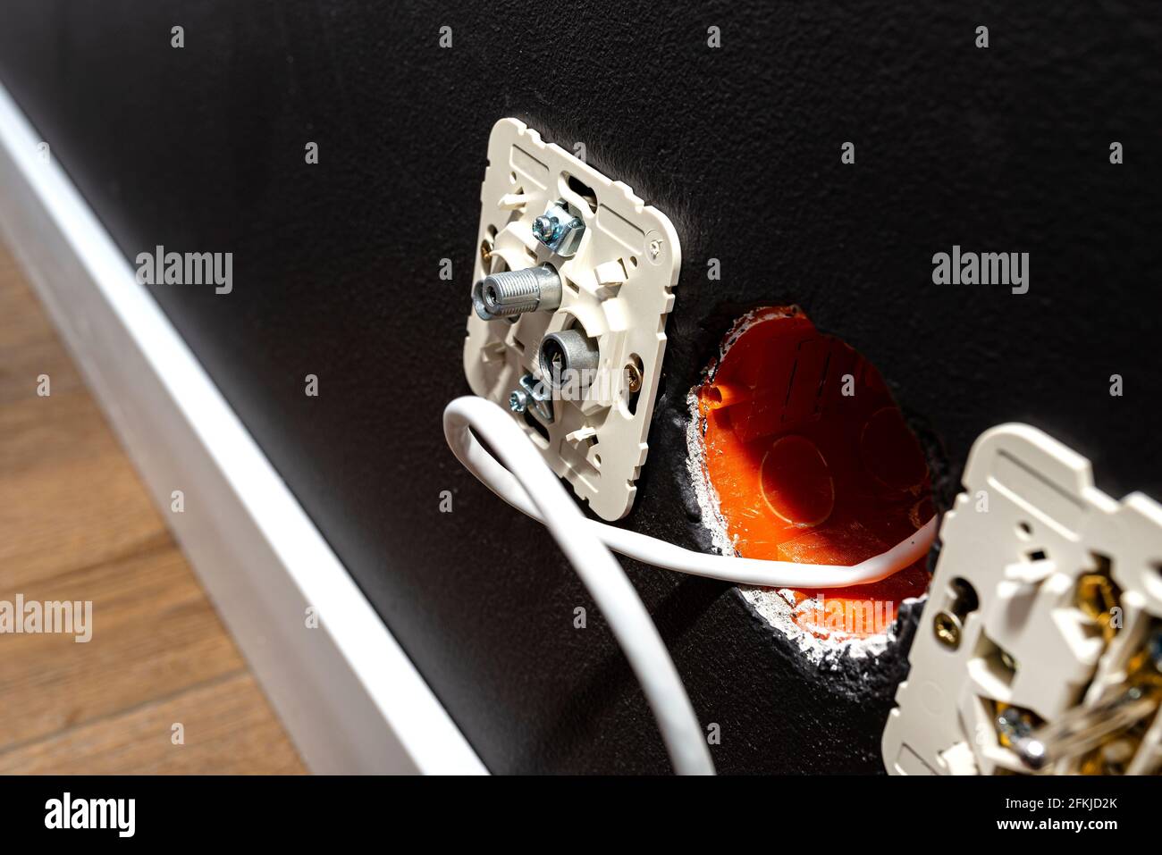 Wall mounted socket hi-res stock photography and images - Alamy
