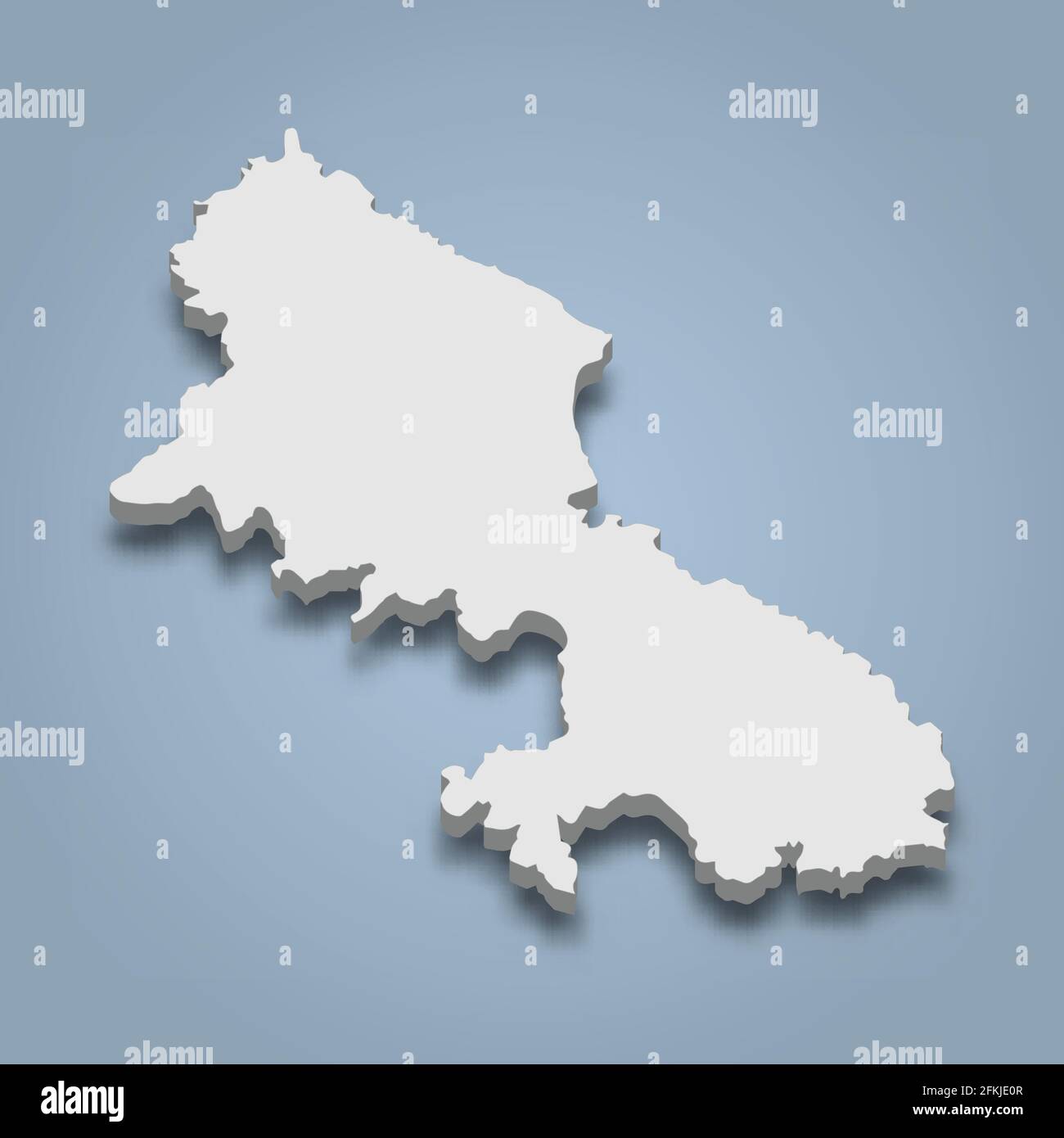 3d isometric map of Skyros is an island in Greece, isolated vector ...
