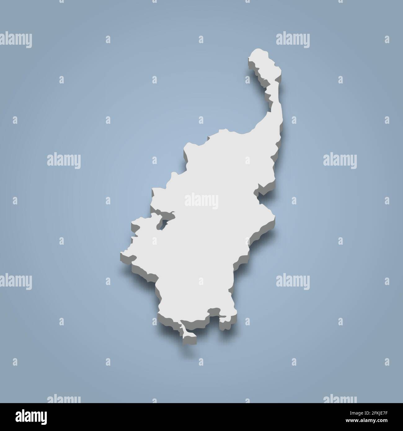 3d isometric map palau hi-res stock photography and images - Alamy