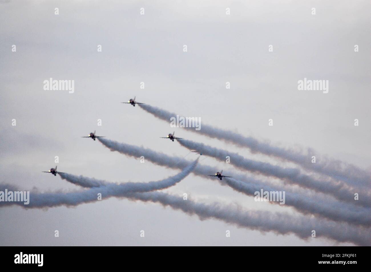 Red Arrows display team Stock Photo - Alamy