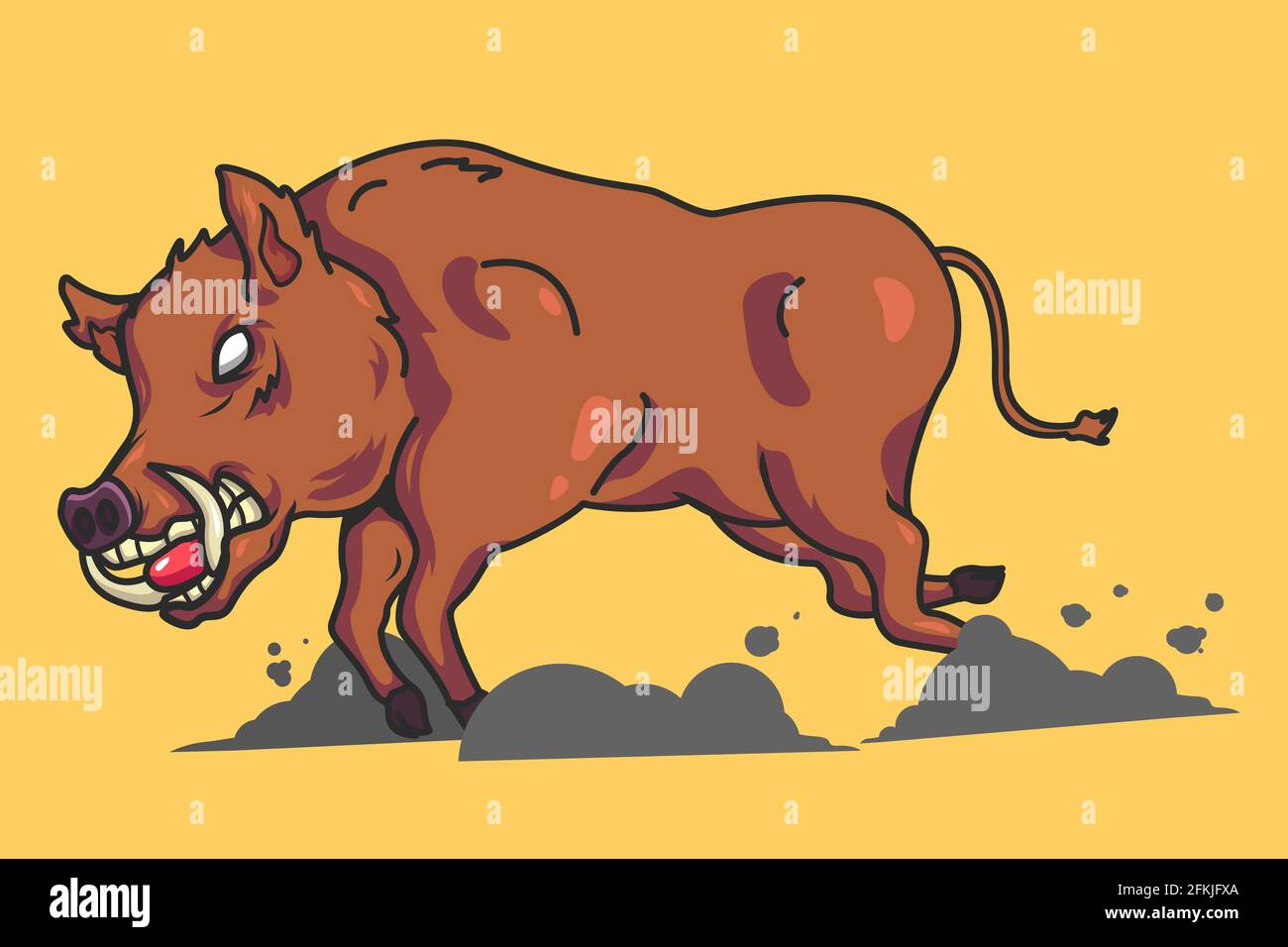 Angry razorback wild pig hog hi-res stock photography and images - Alamy