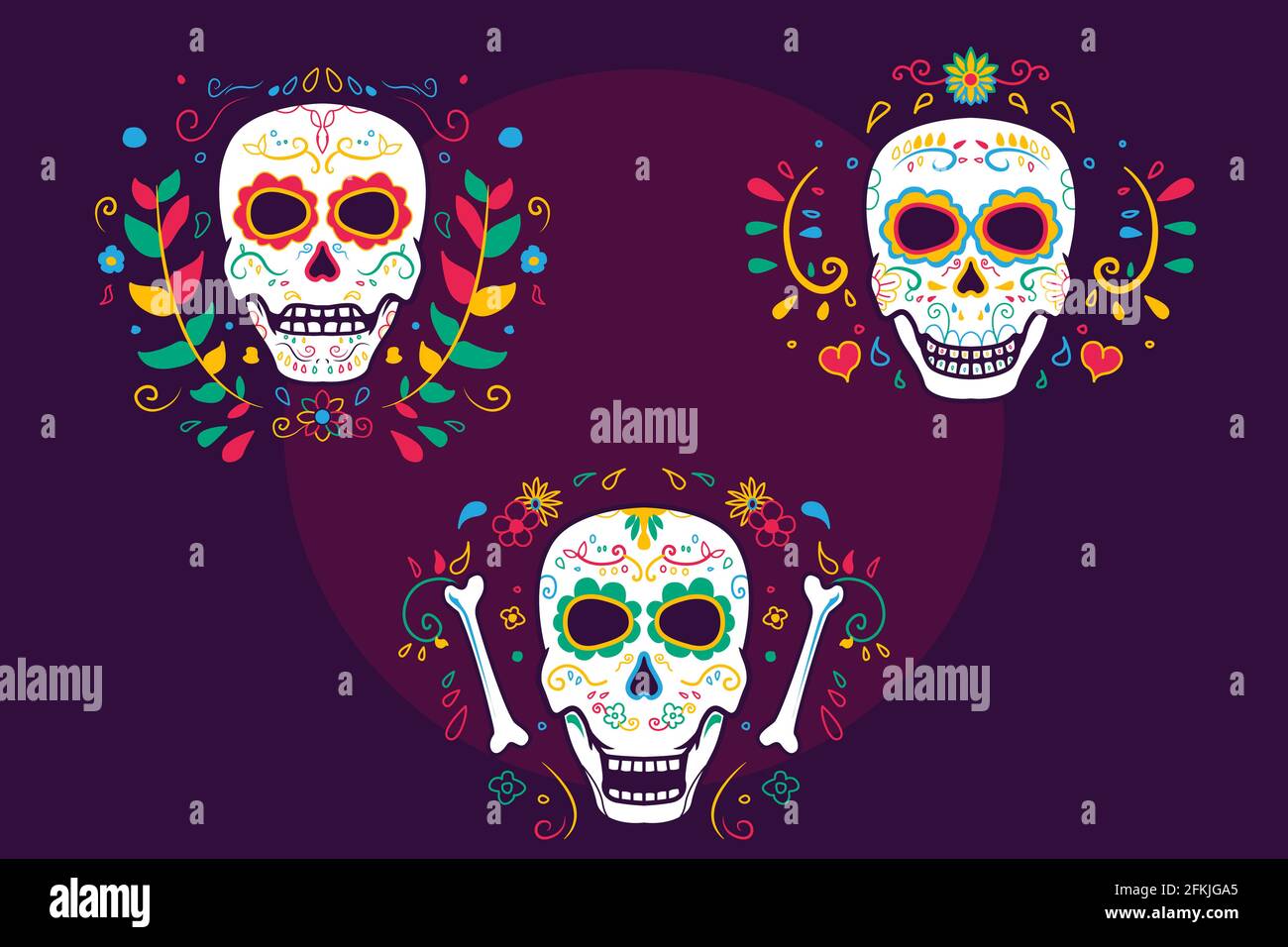 Dia de los muertos cemetery Stock Vector Images - Alamy