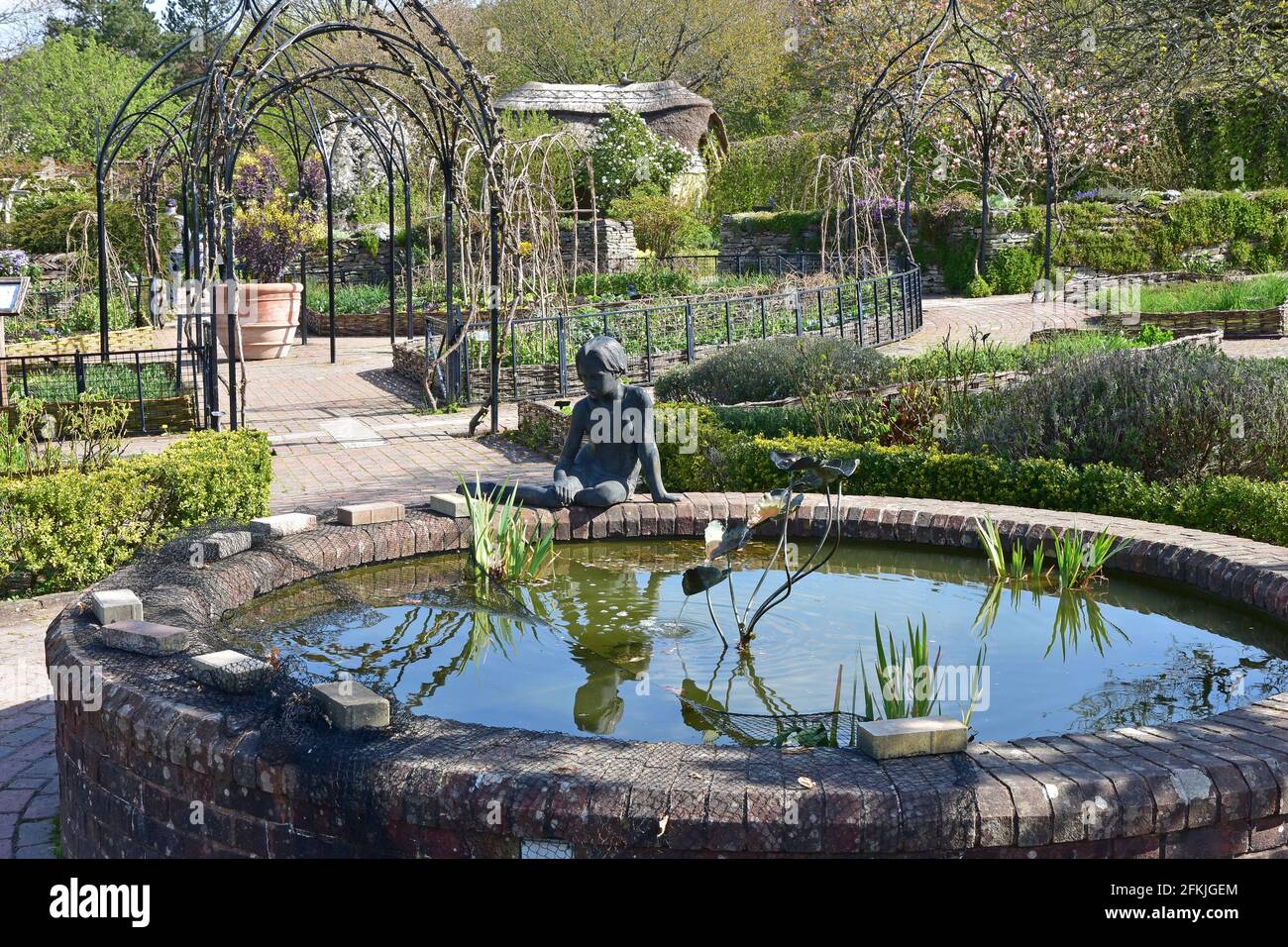 RHS Rosemoor Gardens, North Devon in Spring sunshine Stock Photo - Alamy
