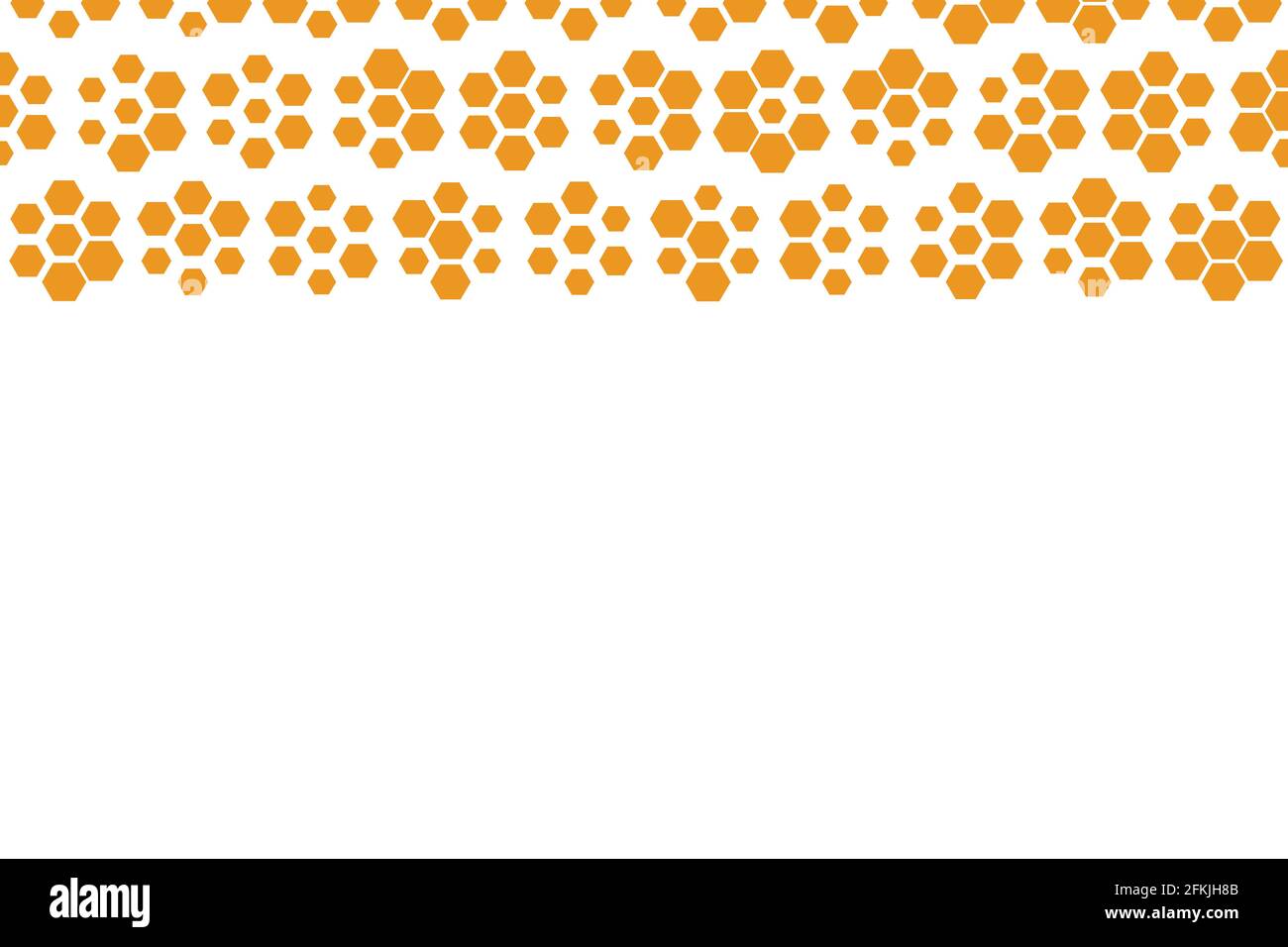 Background with golden honeycomb shapes. Vector illustration. Pattern ...