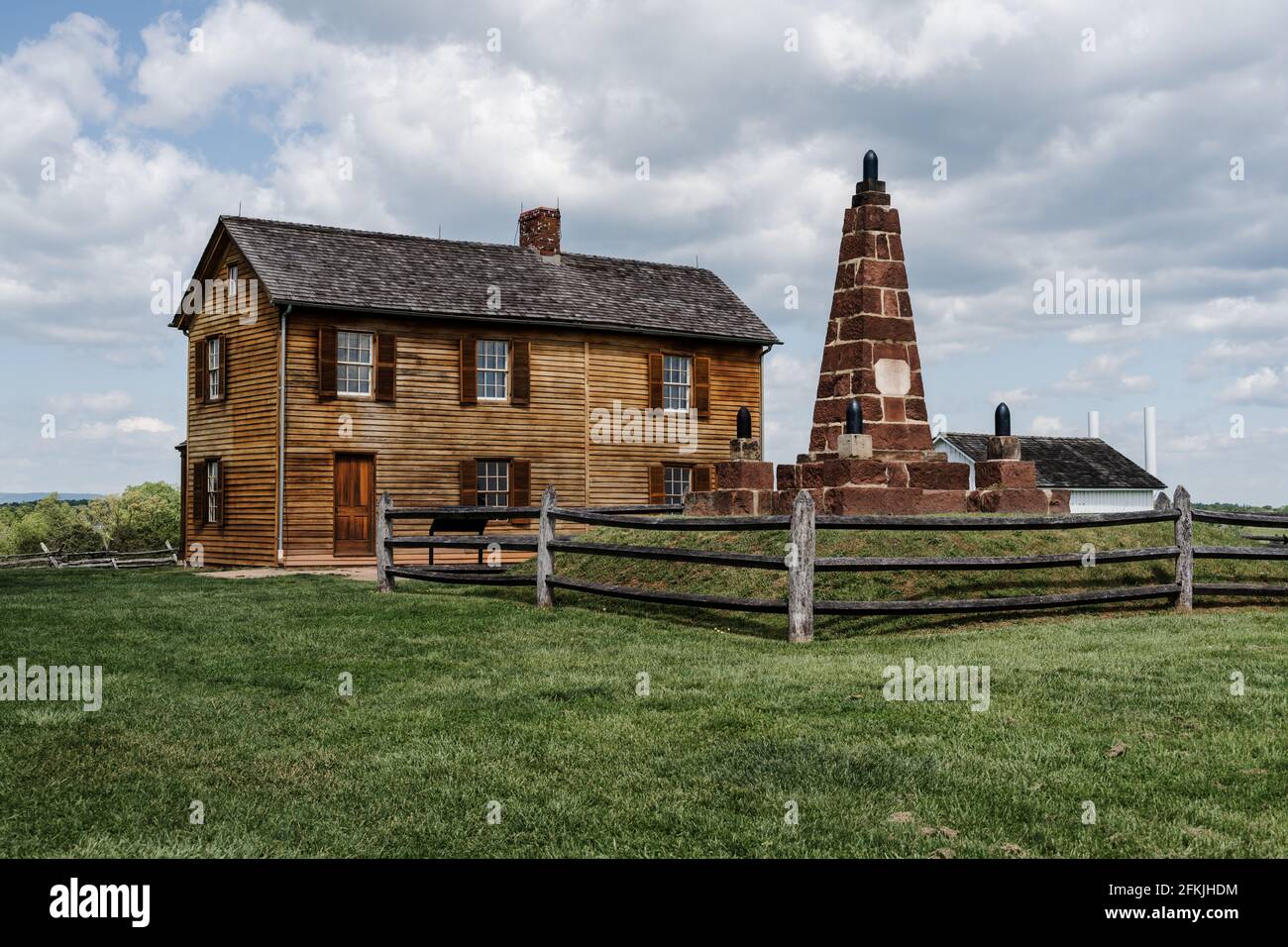 Photo of the Henry House, site of the first civilian casualty in the ...
