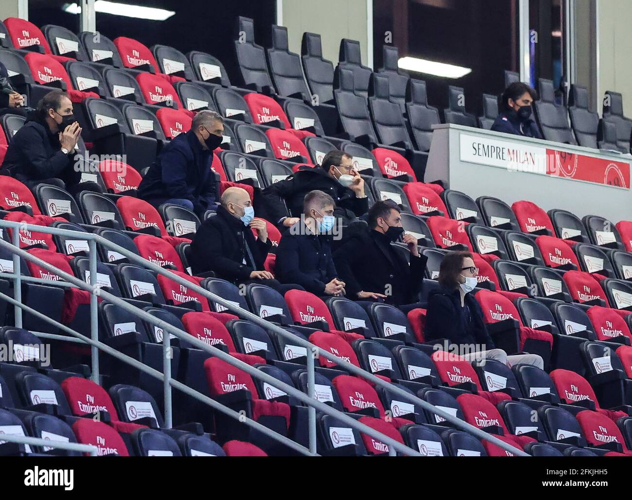 Ivan Gazidis A D Of Ac Milan Paolo Maldini Technical Area Director Of