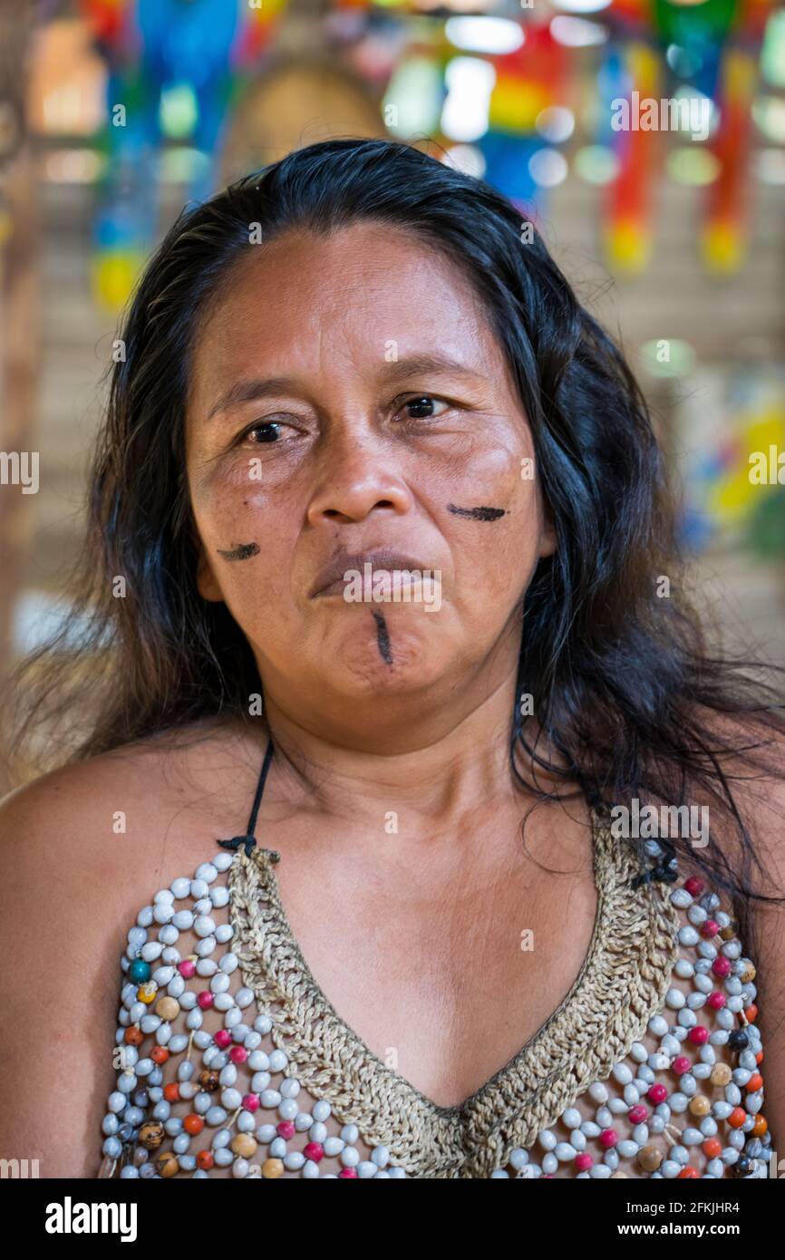 Indigenous Bora Tribe of the Peruvian Amazon Stock Photo - Alamy