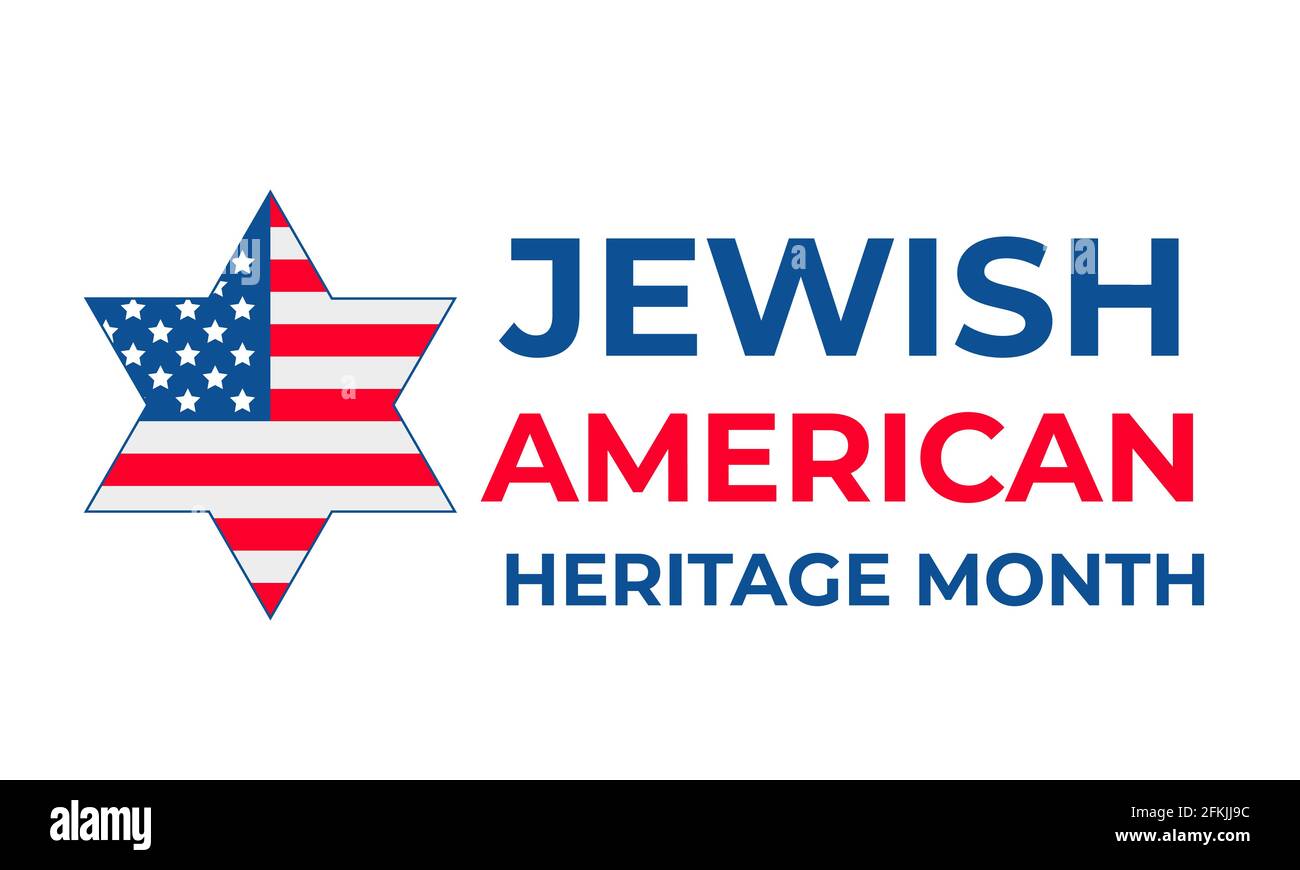 Jewish-American Heritage Month typography poster. Annual event in ...