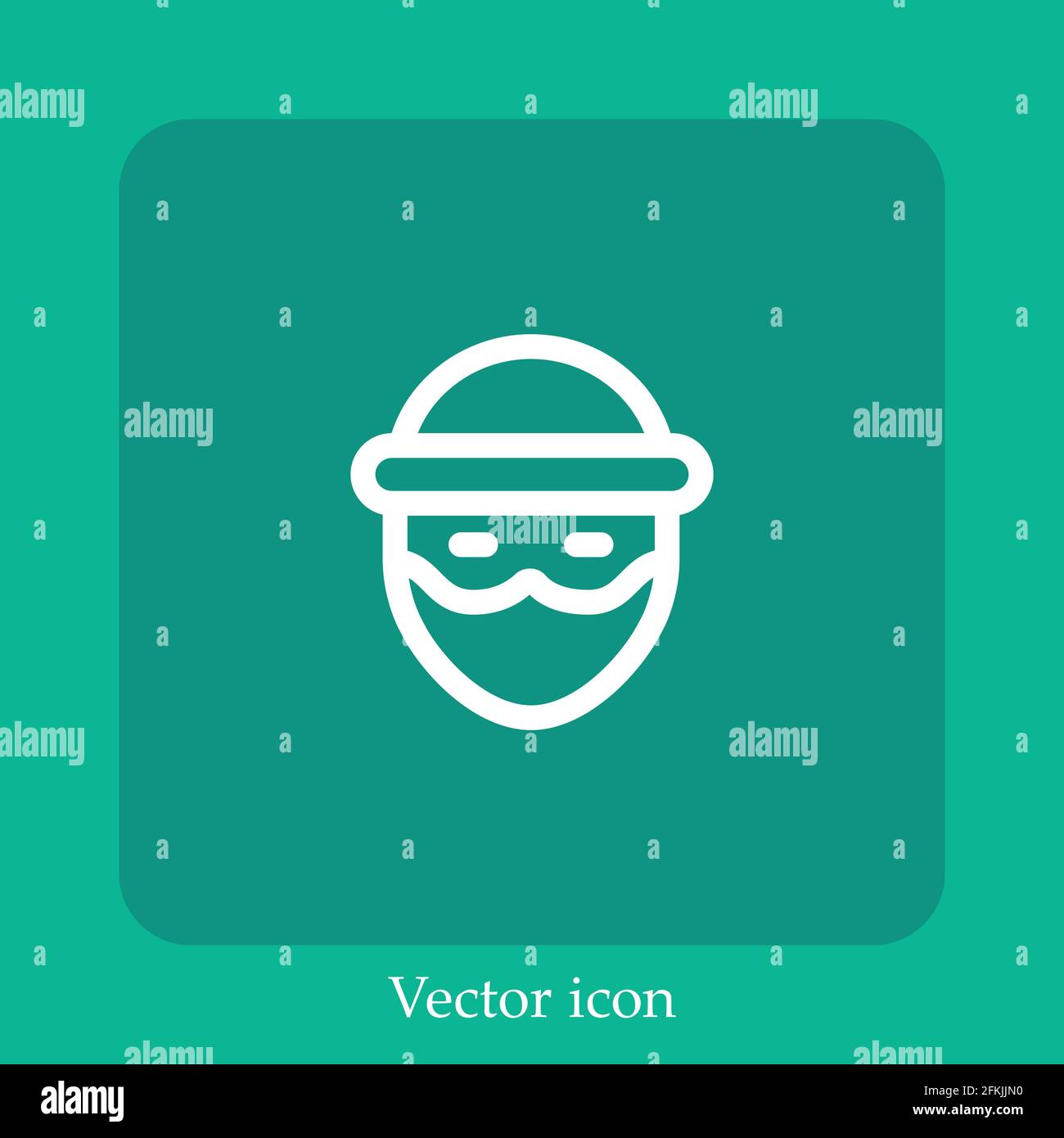 hacker vector icon linear icon.Line with Editable stroke Stock Vector Image & Art - Alamy