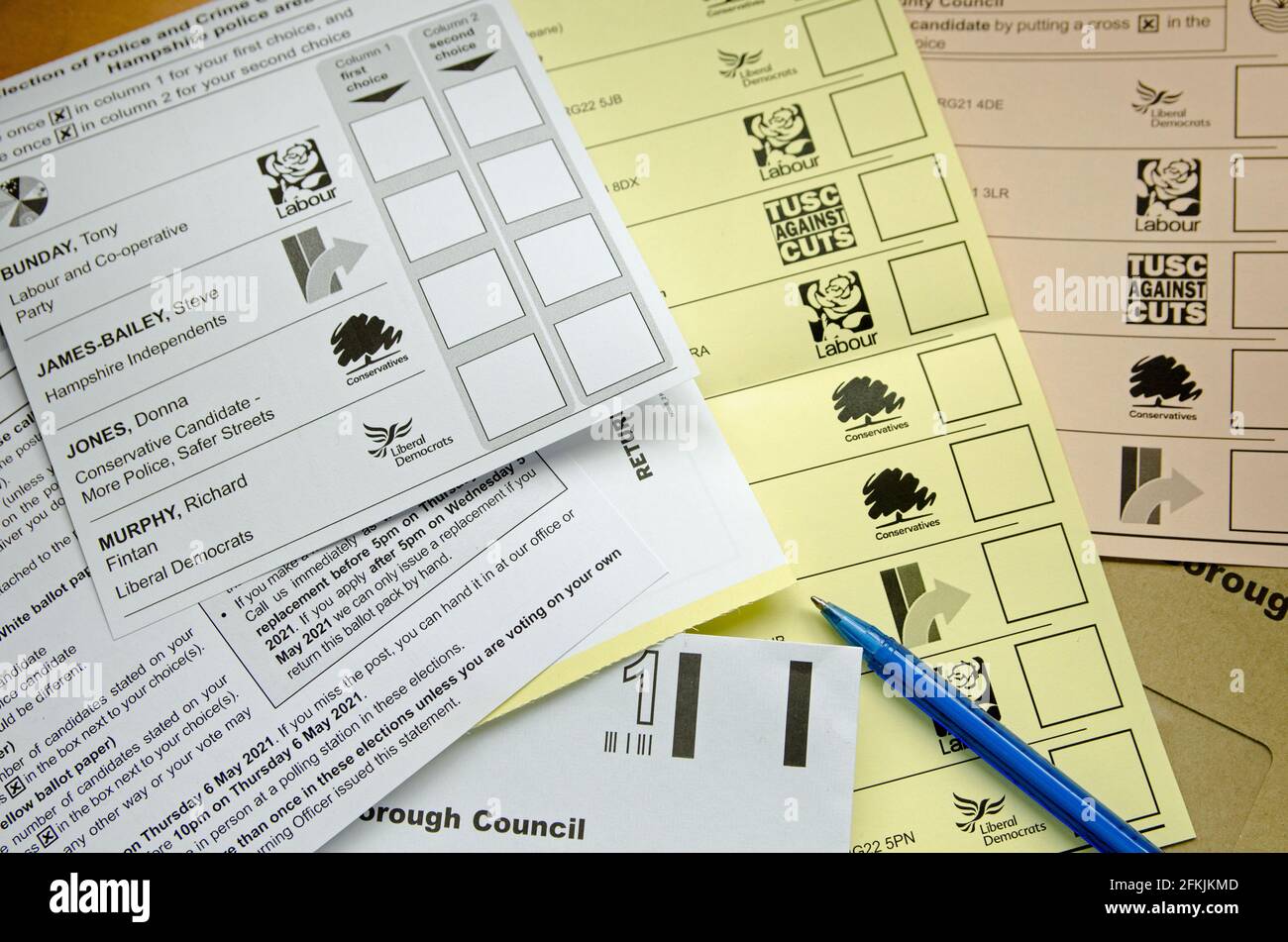 Council ballot paper hi-res stock photography and images - Alamy