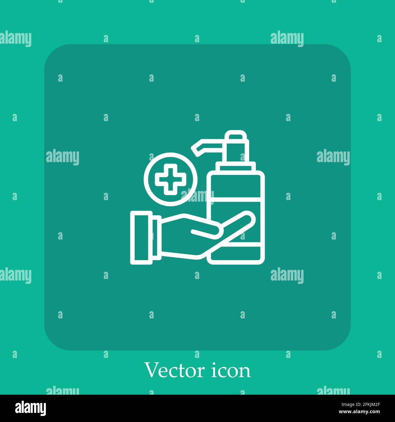 handwash vector icon linear icon.Line with Editable stroke Stock Vector ...