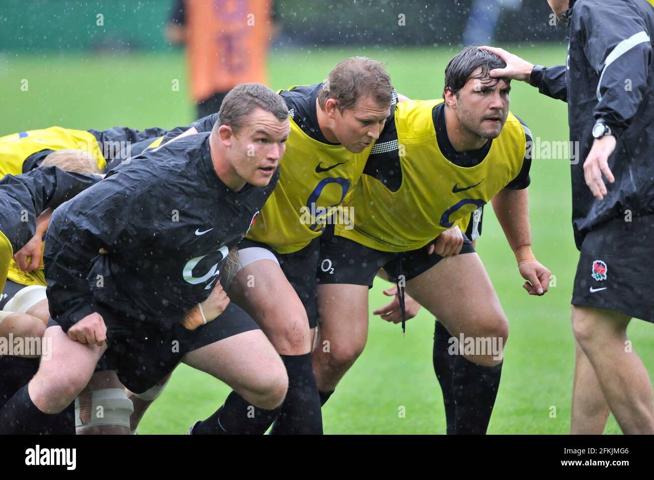 ENGLAND RUGBY TEAM TRAINING AT PENNY HILL PARK HOTEL FOR THEIR WORLD ...