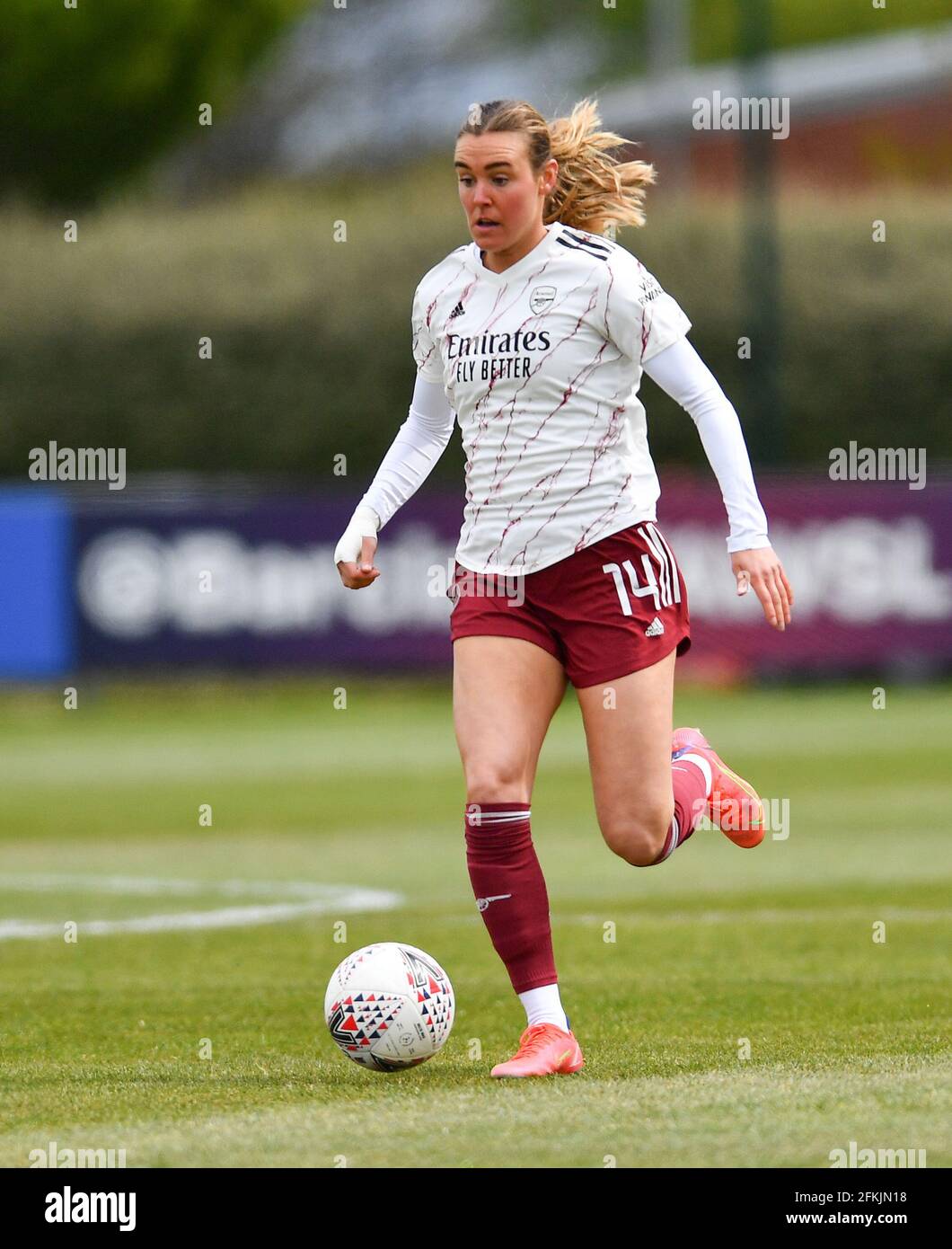 Liverpool, UK. 02nd May, 2021. Jill Roord (14 Arsenal) during the ...