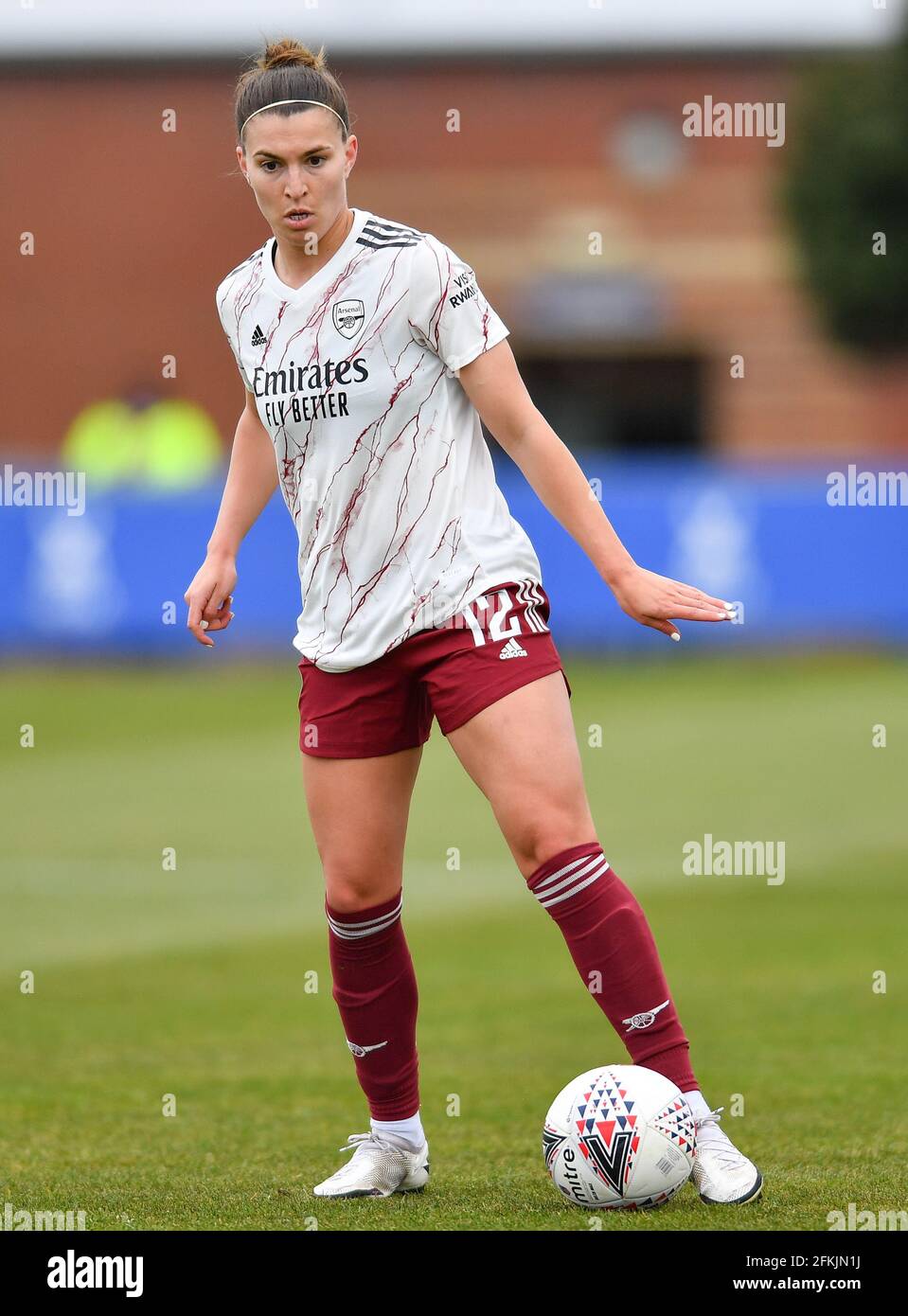 Liverpool, UK. 02nd May, 2021. Steph Catley (12 Arsenal) during the ...