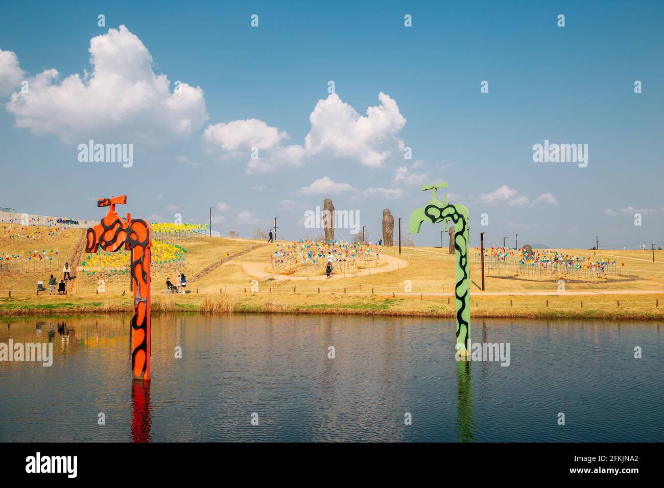 Paju, Korea - April 6, 2021 : Imjingak Pyeonghoa-Nuri park Stock Photo ...