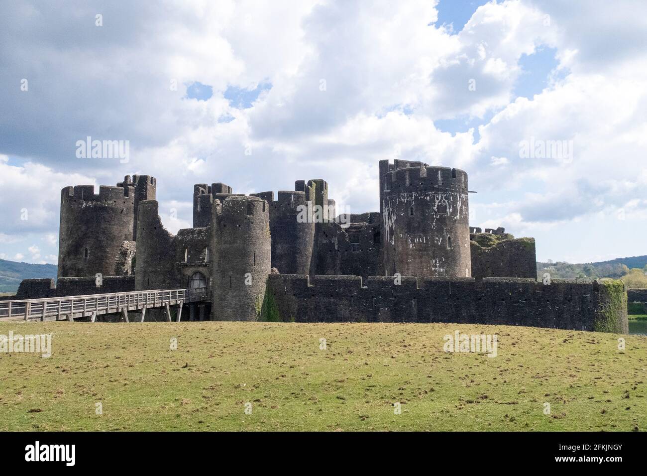 Caerphilly Castle South Wales High Resolution Stock Photography and ...