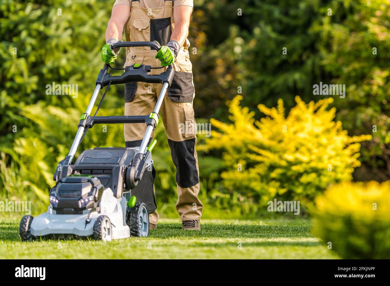Modern grass cutter hi-res stock photography and images - Alamy